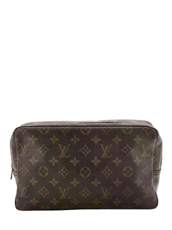 LOUIS VUITTON Trousse Toiletry Monogram Canvas 28 Pouch - Brown