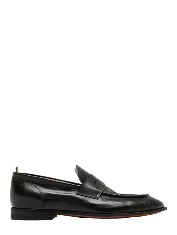 Officine Creative Solitude 001 Leather Loafers - Black