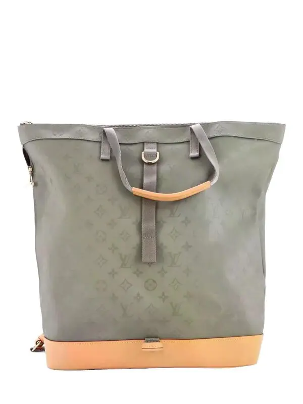 LOUIS VUITTON Zipped Tote Limited Edition Titanium Monogram Canvas Backpack - Grey