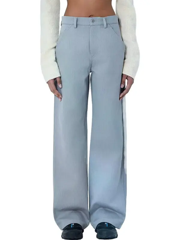 RIER Wide-leg Trousers - Grey