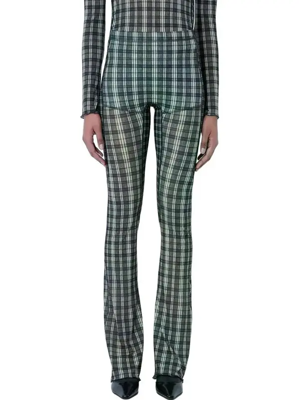 KNWLS Plaid Leggings - Green