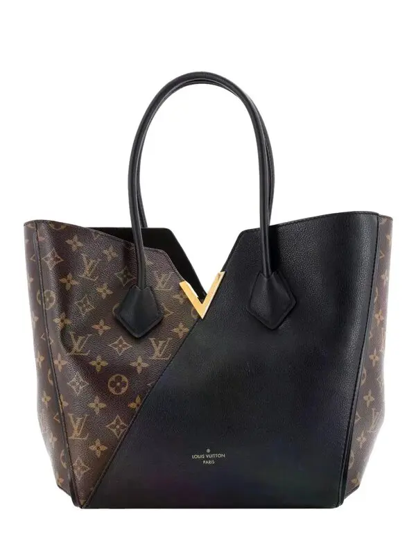 LOUIS VUITTON Kimono Handbag Monogram Canvas And Leather Mm - Black