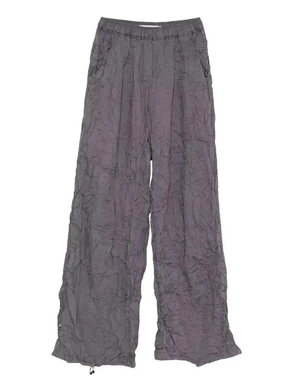 GONGDID DESIGN Elasticated-waistband Trousers - Grey