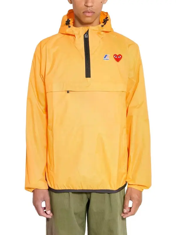 Comme Des Garçons X K-way Play Half-zip Jacket - Orange