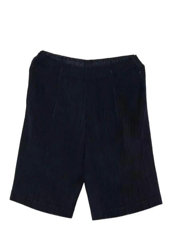 GONGDID DESIGN Pleated Shorts - Blue