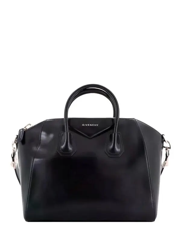 Givenchy Antigona Glazed Leather Medium Satchel - Black