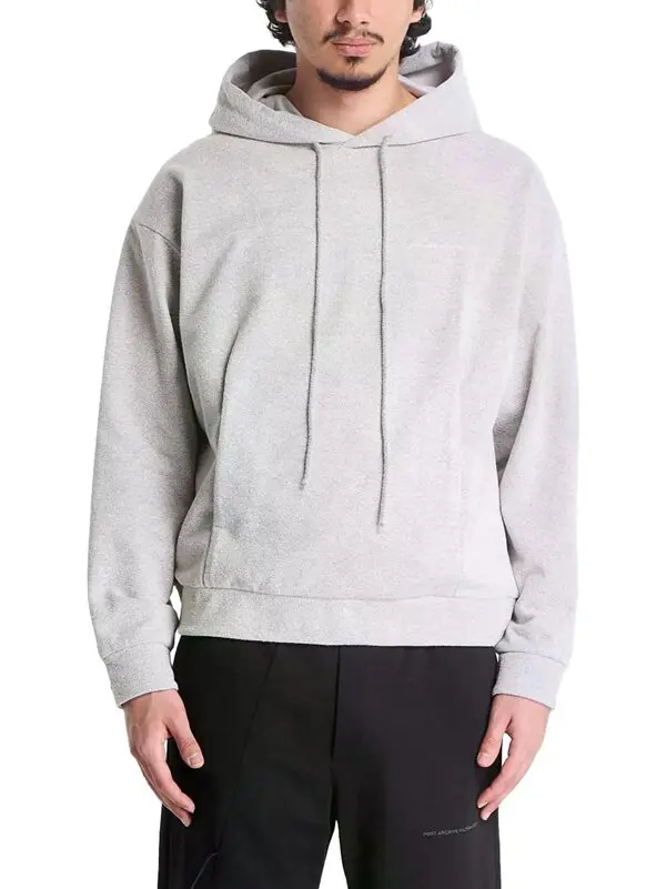 POST ARCHIVE FACTION Work Archive Drawstring Hoodie - Grey