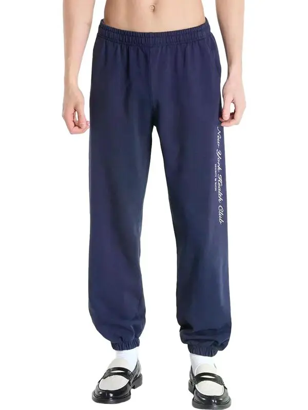 SPORTY & RICH New York Health Club Track Pants - Blue