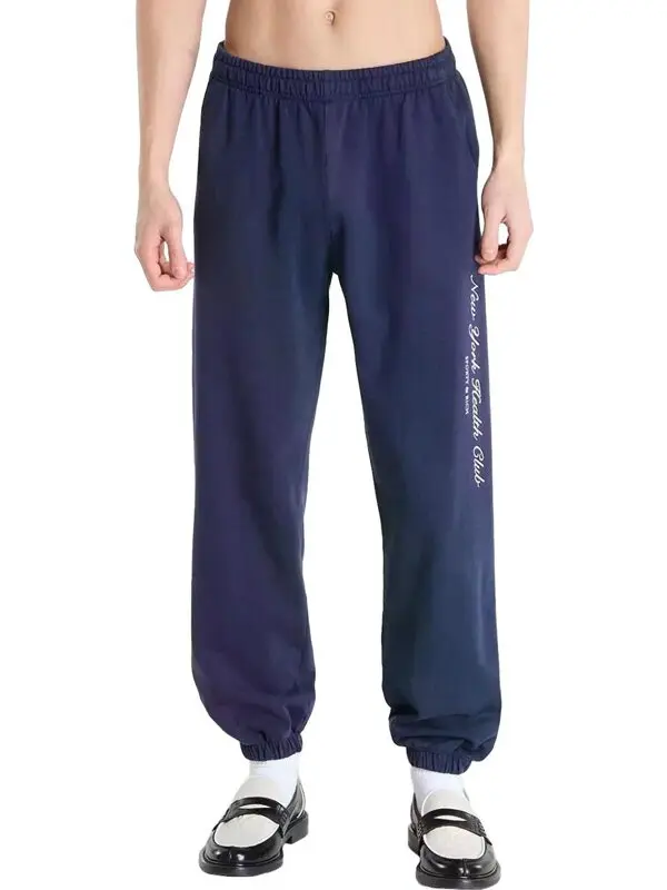 SPORTY & RICH New York Health Club Track Pants - Blue