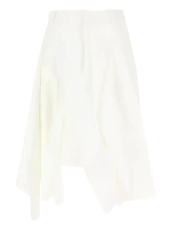 NICCOLO PASQUALETTI Asymmetric Draped Shorts - White