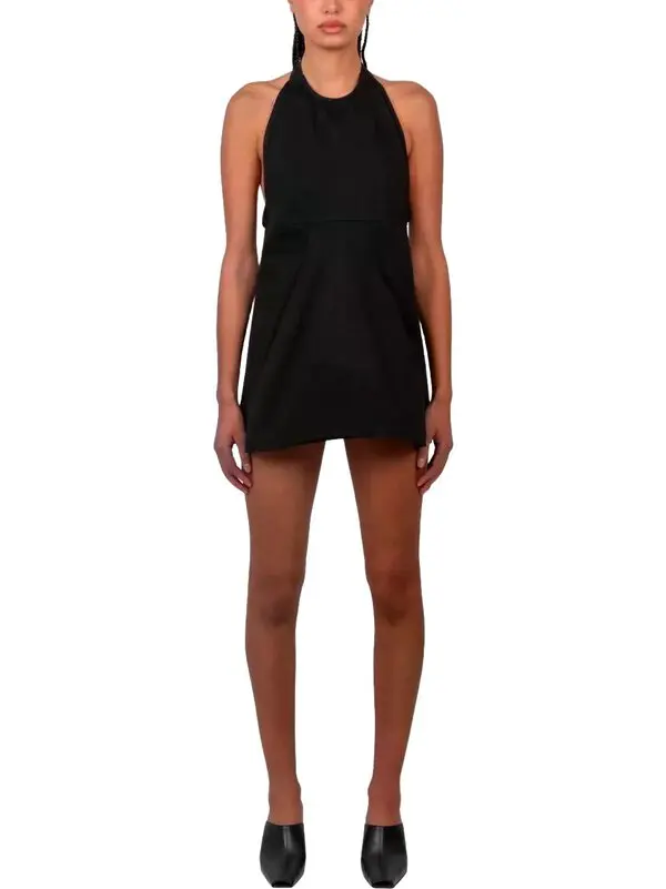 Gimaguas Iris Halter-neck Mini Dress - Black