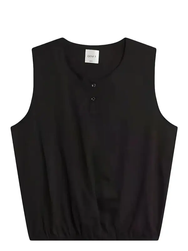 LESET Yoko Sleeveless Blouse - Black
