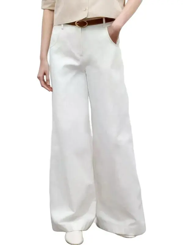 TWP Wide-leg Trousers - White