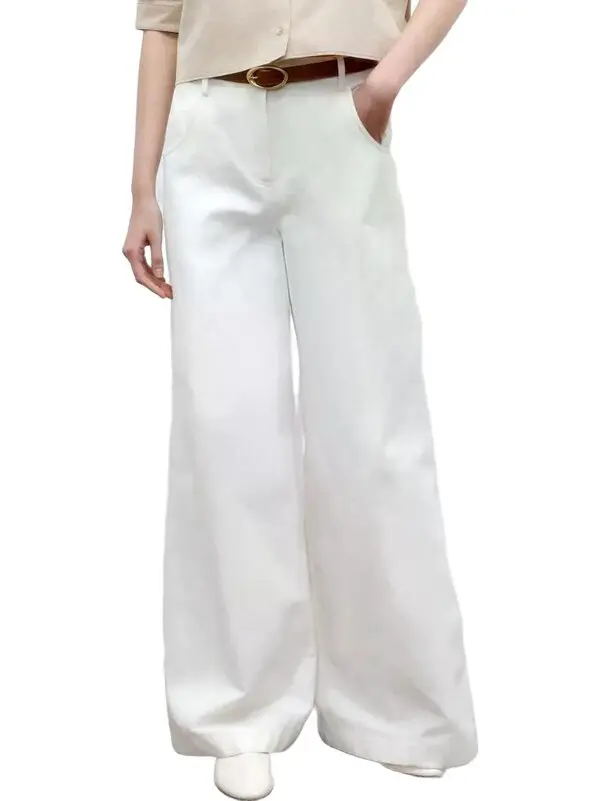 TWP Wide-leg Trousers - White