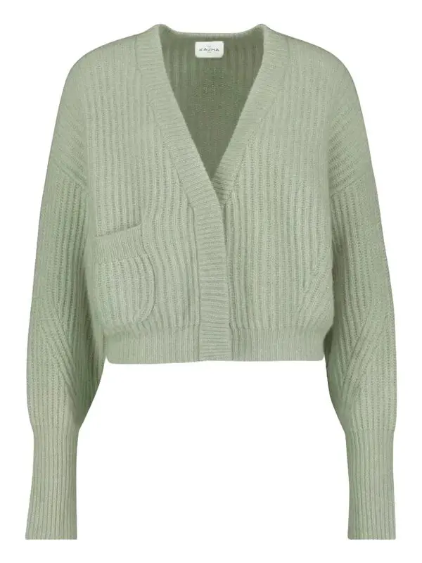 Le Kasha Monaco Ribbed-knit Cardigan - Green