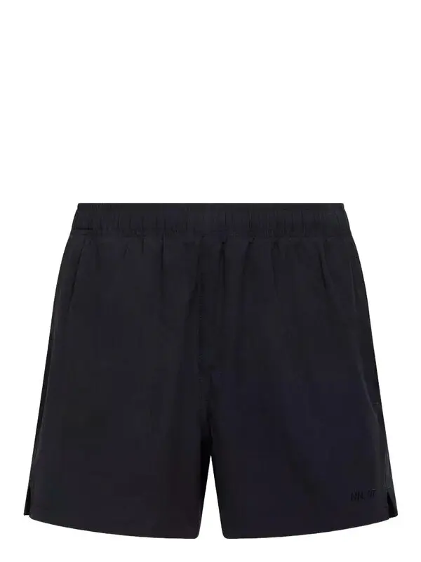 Nn07 Logo-print Swim Shorts - Black