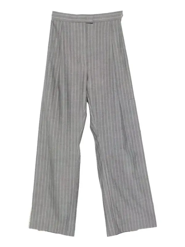 LITKOVSKA Pinstripe Pleated Trousers - Grey