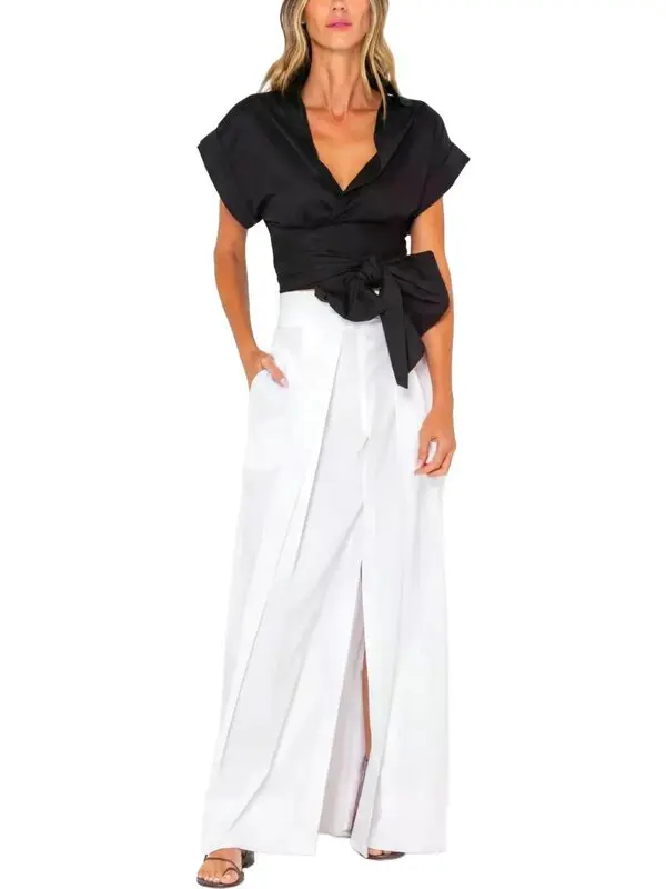 JBQ Kora Wrap-around Top - White