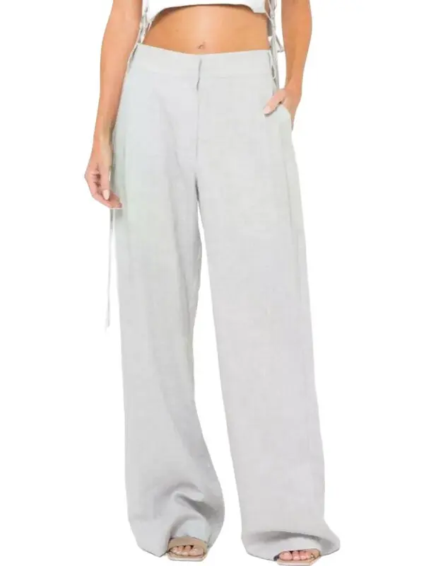 JBQ Aubrey Wide-leg Trousers - Grey