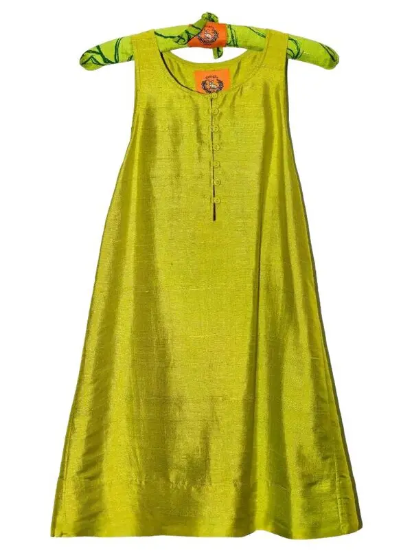 CONIGLIO PALM BEACH Button-placket A-line Dress - Green