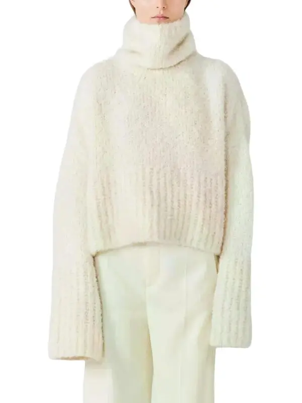 SA SU PHI Long-sleeve Roll-neck Sweater - Neutrals