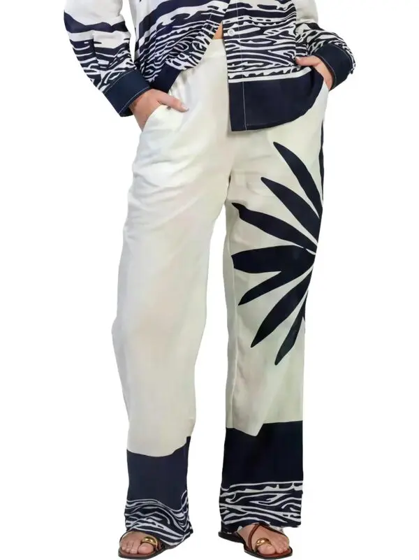 DIARRABLU Graphic Print Trousers - Neutrals