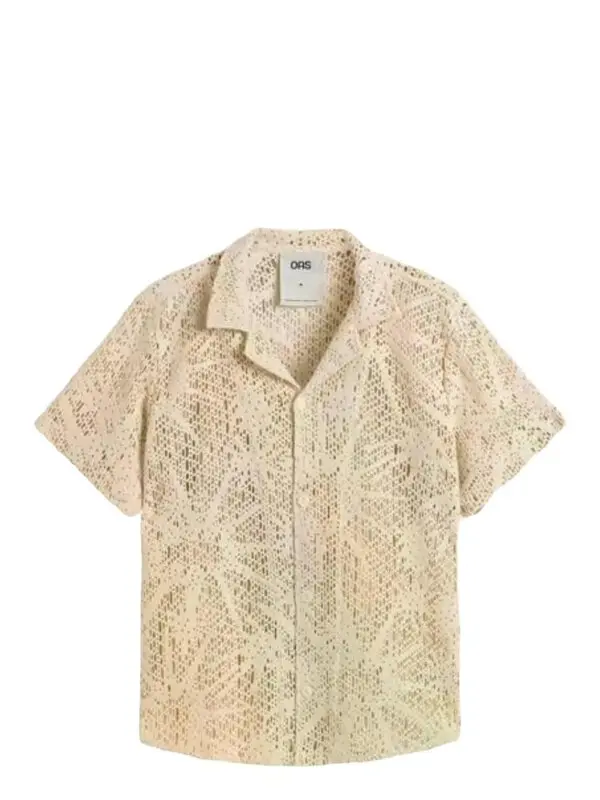 OAS Company Astrea Cuba Crochet-knit Shirt - Neutrals