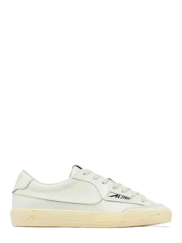 AUTRY Windscape Logo-patch Leather Sneakers - Neutrals