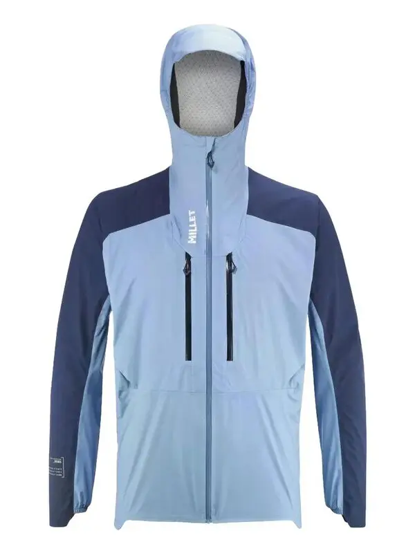 PASCAL MILLET Wanaka Panelled Hooded Jacket - Blue