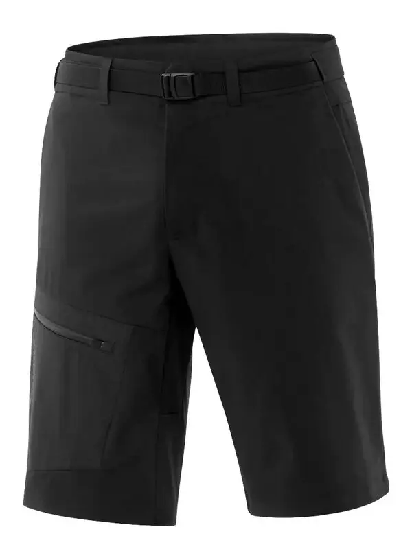 SALOMON Belted Bermuda Shorts - Black