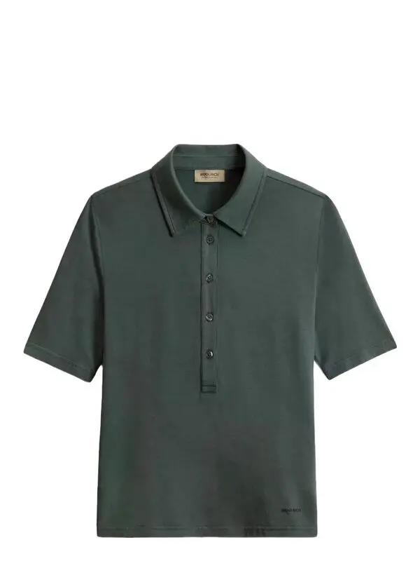 Woolrich Logo-print Short-sleeve Polo Shirt - Green
