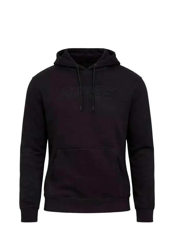 Guess Drawstring Hoodie - Black
