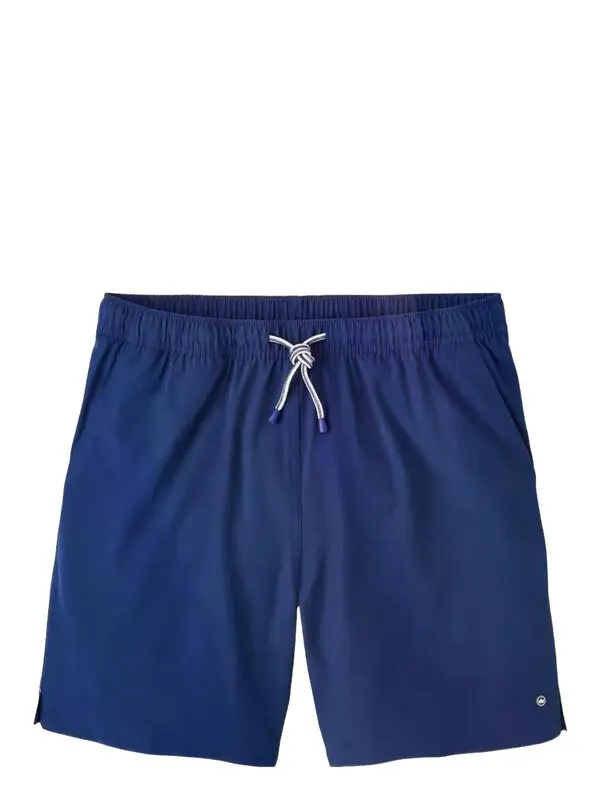 Peter Millar Crown Drawstring Swim Shorts - Blue