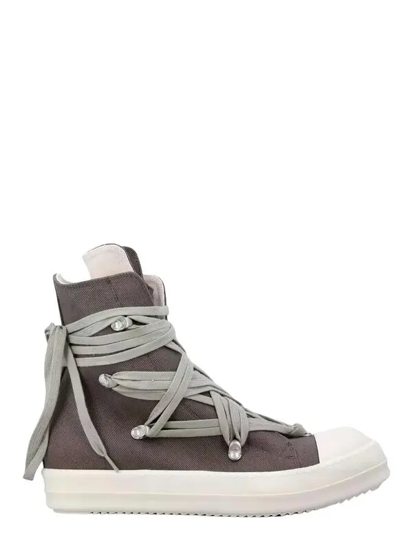 Rick Owens Lace-up High-top Sneakers - Grey