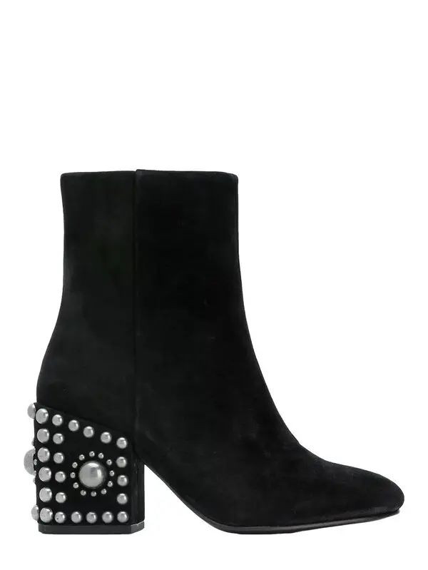 Ash Studded Leather Boots - Black