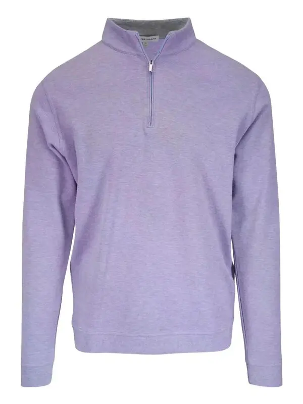 Peter Millar Crown Comfort Quarter-zip Sweater - Purple