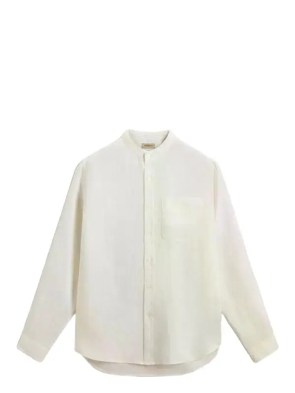 Woolrich Garment-dyed Linen Shirt - Neutrals