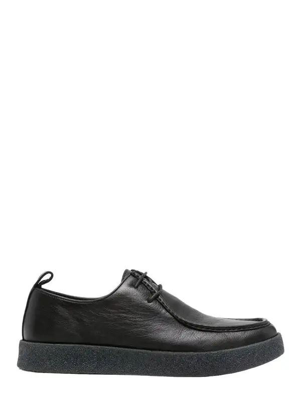 SERGIO MORETTI FIRENZE Lace-up Leather Derby Shoes - Black