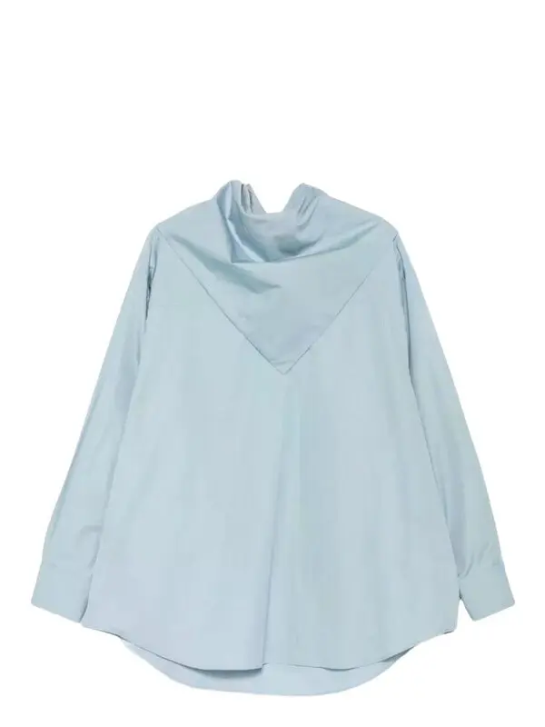 AMI Paris Bandana-collar Shirt - Blue