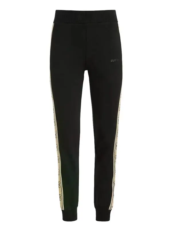 Guess Logo-tape Track Pants - Black