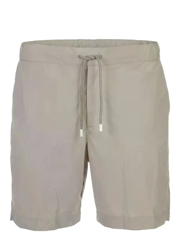 Fedeli Drawstring Shorts With Carabiner Detail - Neutrals