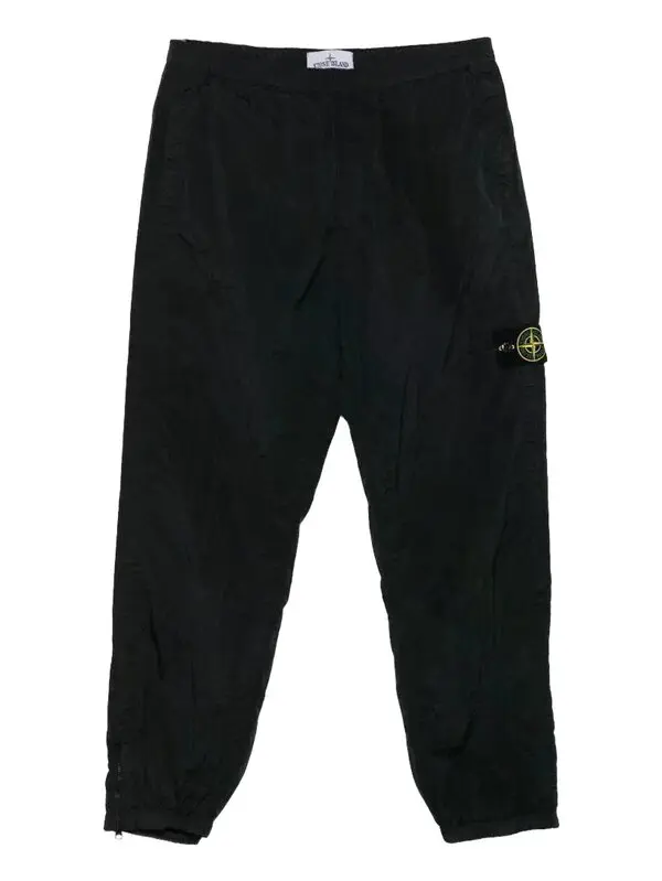Stone Island Logo-patch Trousers - Black