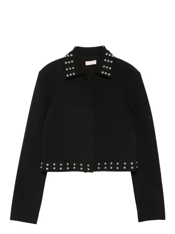 Liu Jo Embellished Cropped Jacket - Black