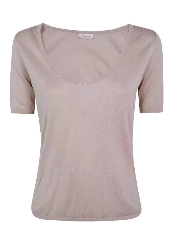 Rossopuro Silk T-shirt - Neutrals