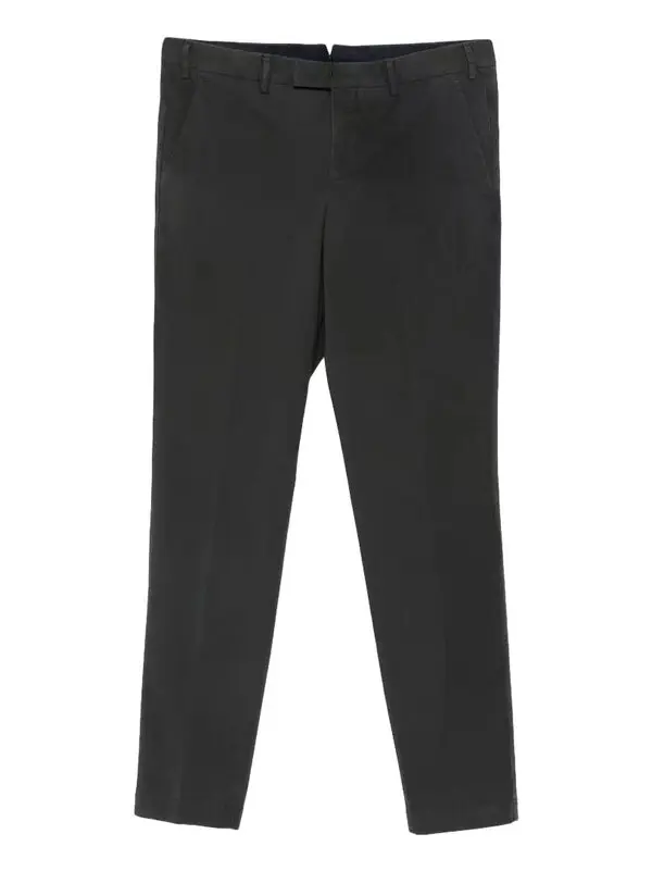 PT TORINO Buttoned Pressed-crease Trousers - Grey