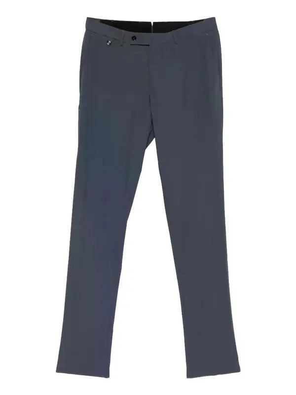 PT TORINO Logo-plaque Tailored Trousers - Blue