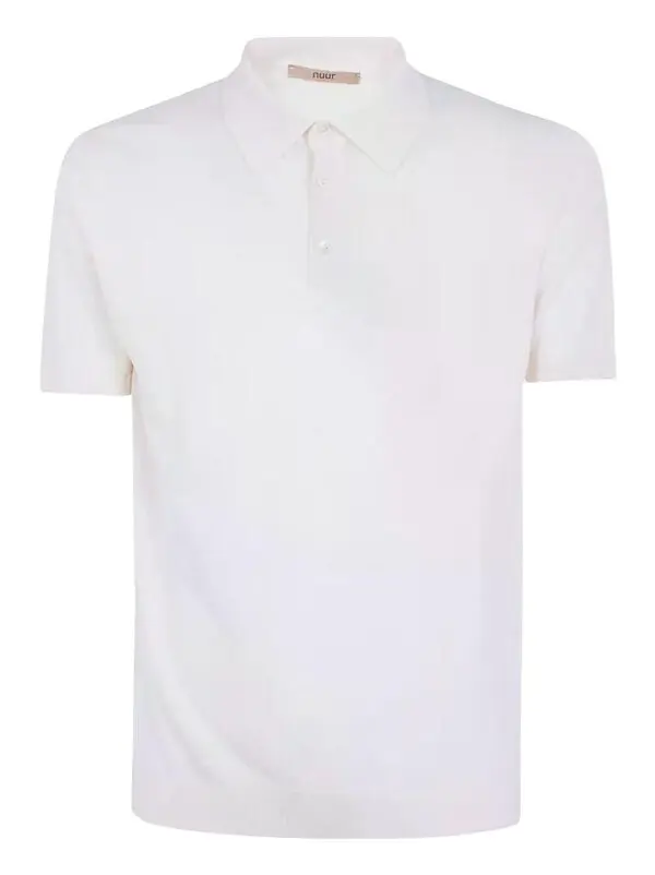 NUUR Cotton Polo Shirt - White