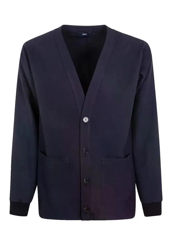 Herno Button-up V-neck Cardigan - Blue