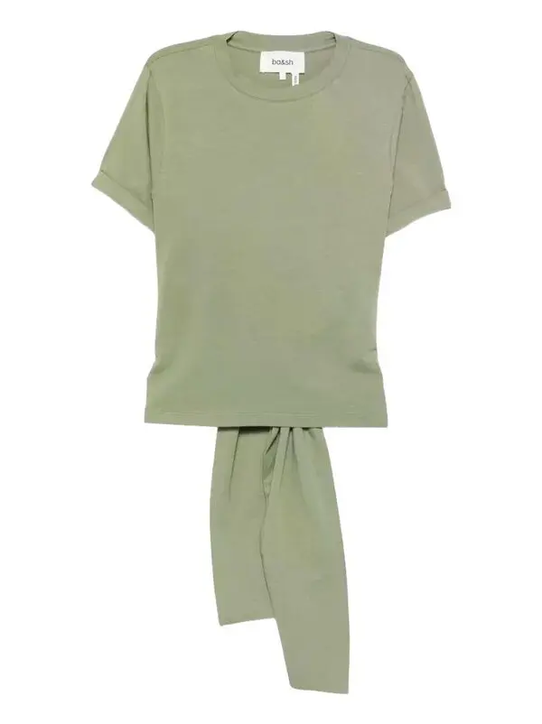 Ba&sh Tie-back Cut-out T-shirt - Green