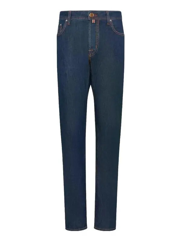 Jacob Cohen Logo-patch Jeans - Blue
